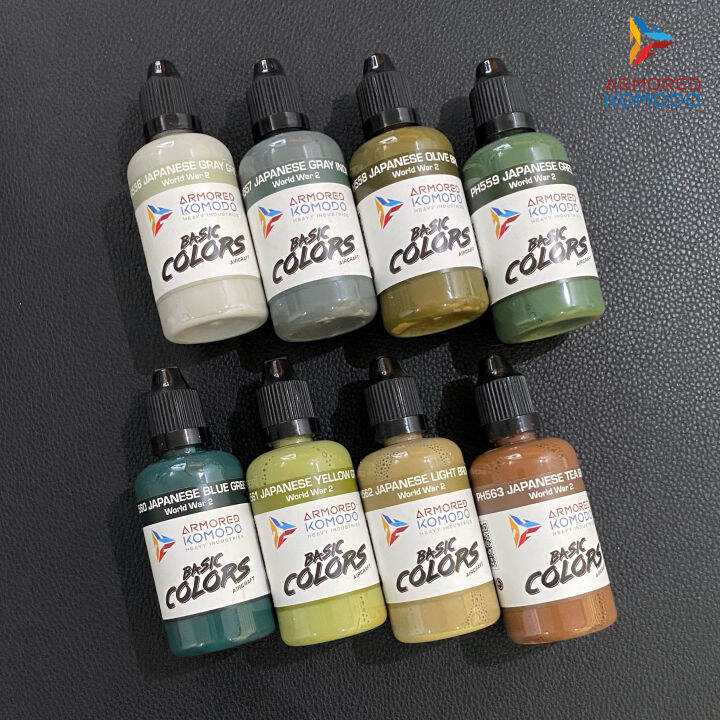 Imperial Japanese Army Air Force (IJAAF) WW2 Aircraft Colors Set of 8 ...