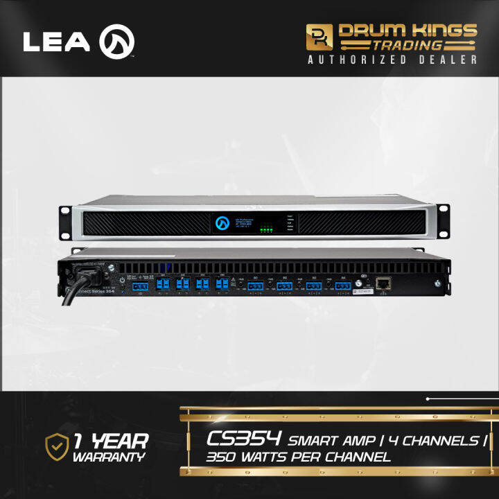 Lea Professional CS354 Smart Amp | 4 Channels | 350W Per Channel ...