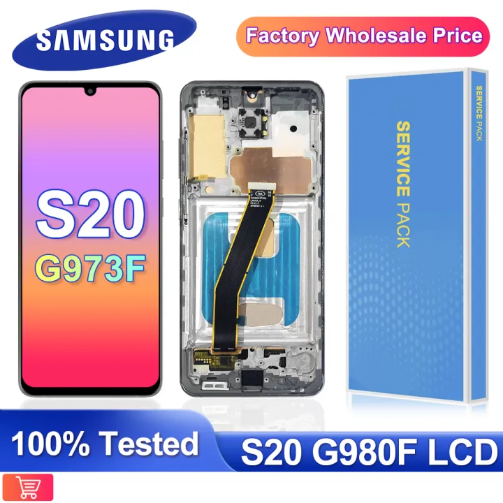 TFT T100 Ested 6.2 ''จอแอลซีดีสำหรับ SAMSUNG Galaxy S20 G980F Ds G980 ...