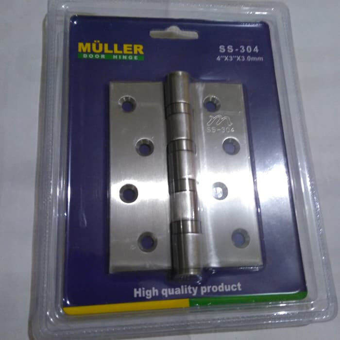 Engsel Pintu Muller 4 inc / Door Hinge SS - 304 Asli Kuningan | Lazada ...