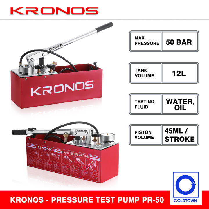 KRONOS - Manual Pressure Test Pump PR-50 | Lazada PH