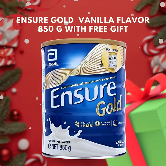 ENSURE GOLD VANILLA FLAVOR 850 G 1 SET FREE GIFT EXP.JAN 2024 ( NON ...