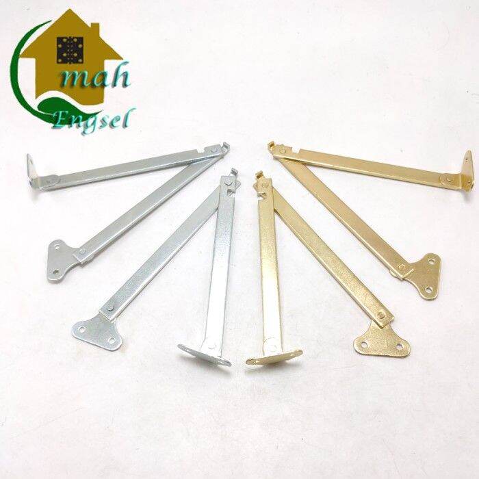 Engsel wayang jendela pivot 20 cm tiga warna / flap stay iron sepasang ...