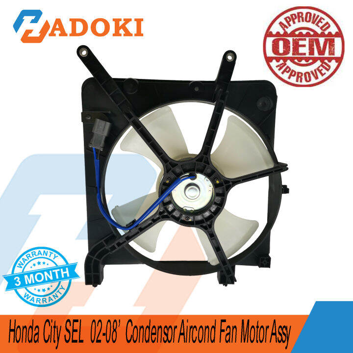 OEM Honda City SEL 02-08' Condensor Aircond Fan Motor Assy Complete ...
