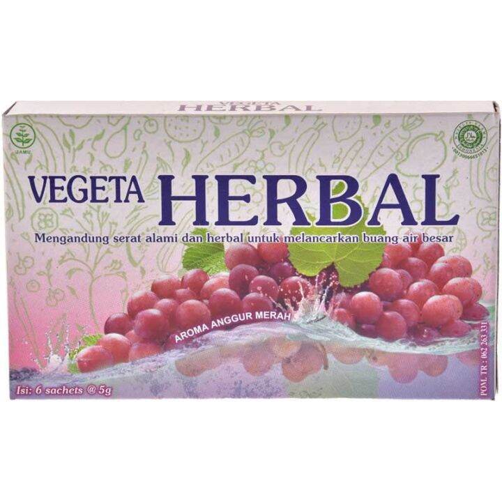 Vegeta Herbal Anggur Merah 5x5g | Lazada Indonesia