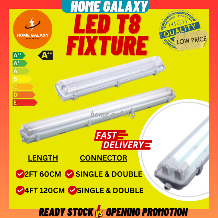 🔥HOT 🔥Anti Corrosive/Weatherproof LED T8 Single Circuit Casing For T8 ...