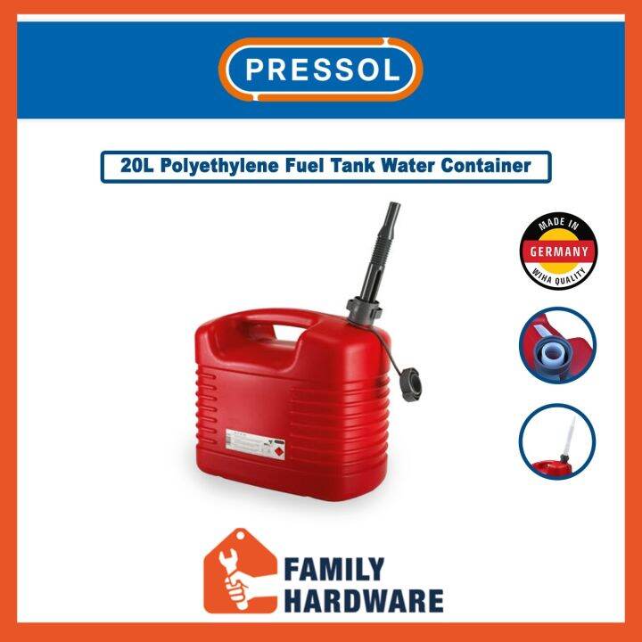 PRESSOL 20LT POLYETHYLENE FUEL tank water CONTAINER MADE IN GERMANY ...