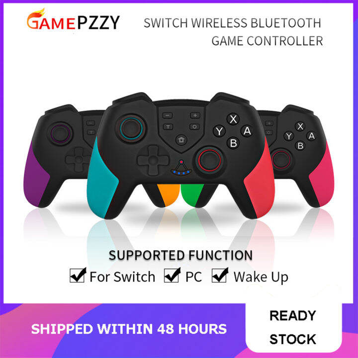 เกมแพดไร้สายสำหรับคอนโทรลเลอร์สำหรับ NS-Switch PRO เกมคอนโซลจอยสติ๊ก Bluetooth อุปกรณ์เสริม ...
