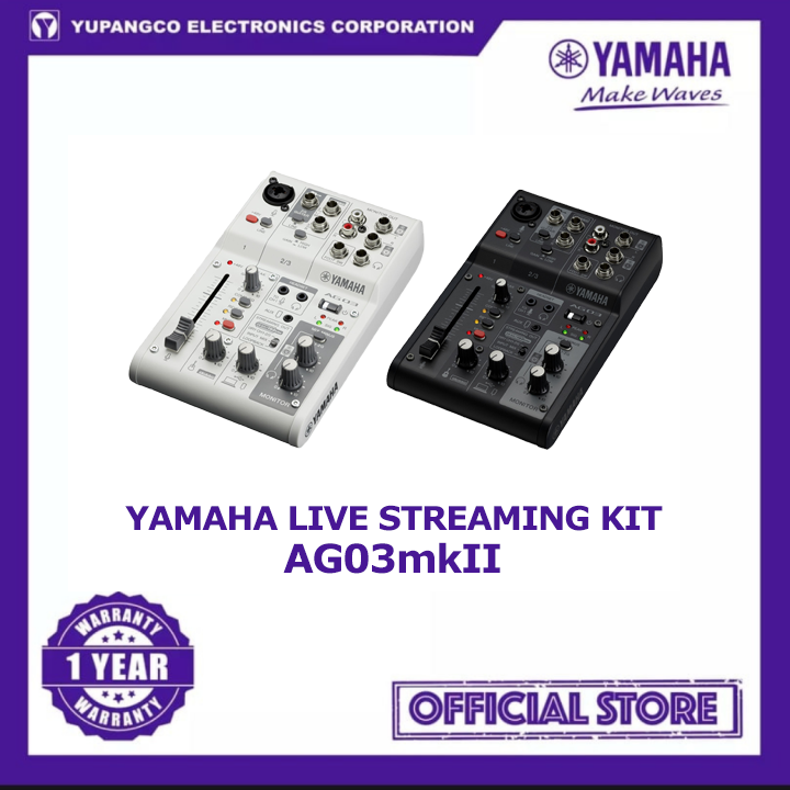 Yamaha AG03mk2 3-Channel Live Streaming Loopback Audio USB Mixer | Lazada PH