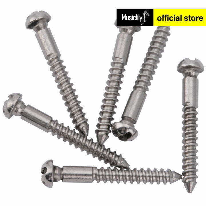 Musiclily Ultra 3.5x30mm Stainless Steel Mounting Screws for Electric ...