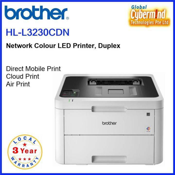 Brother HL-L3230CDN Auto 2-sided Colour LED Laser Printer L3230 | Lazada Singapore