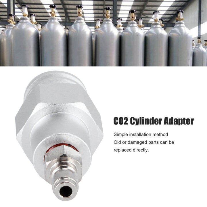 8mm Male Quick Plug to Male Thread TR21-4 CO2 Cylinder Tank Adapter ...