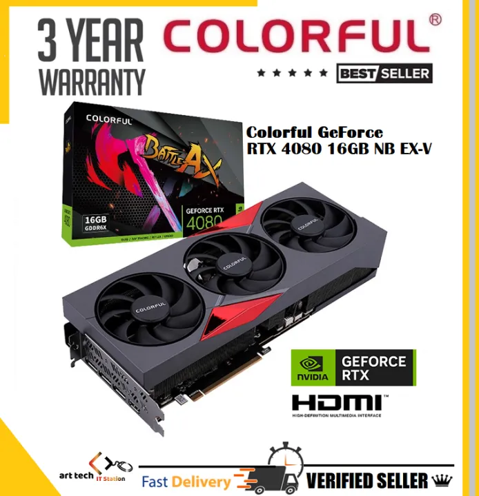 COLORFUL GEFORCE RTX 4080 16GB NB EX-V RTX4080 | Lazada
