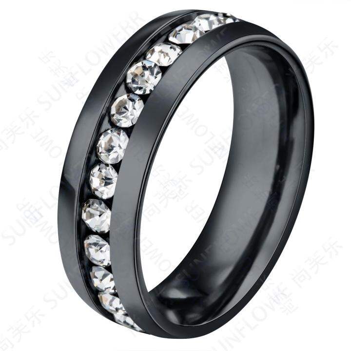 BAC Gold Plated Alliance Ring Wedding Band Diamond Ring For Women And ...