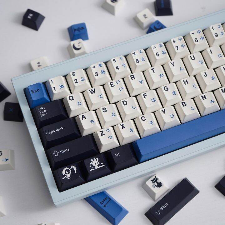 GMK Midnight Key Cap 129Keys Sublimation PBT Keycaps For Mechanical ...