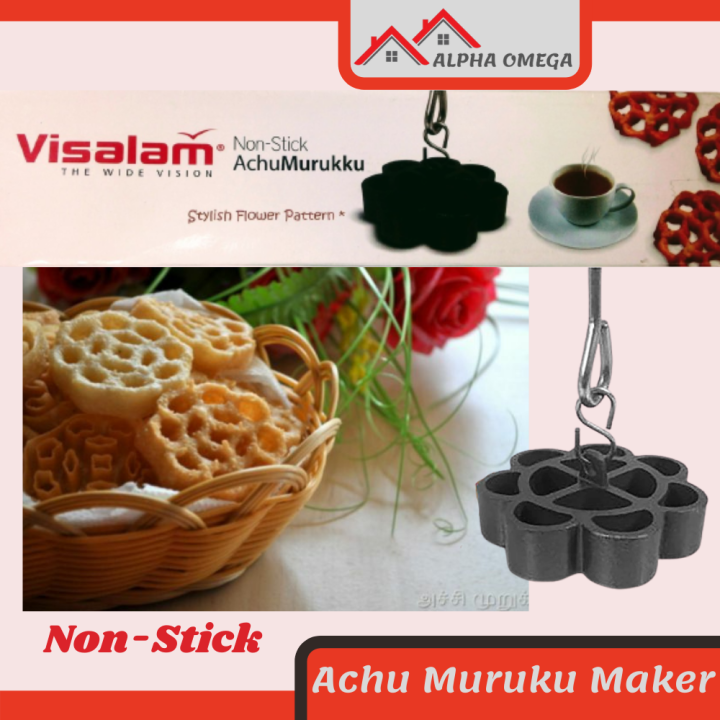 Visalam Non Stick Acchu Murukku Achi Murukku Maker Acuan Kuih Rose Kuih ...
