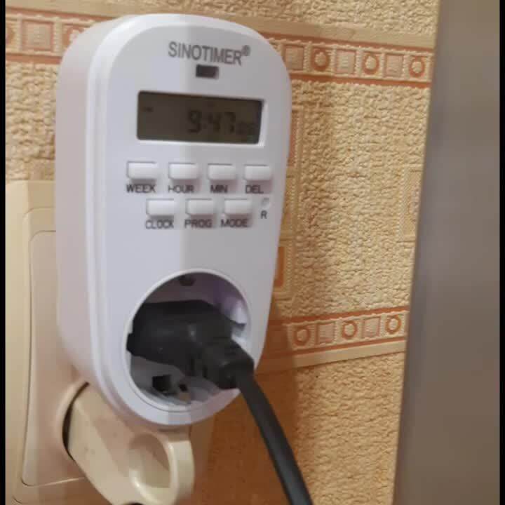 Eu Plug Outlet Electric Digital Socket With Timer Socket Timer Plug