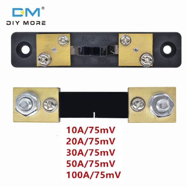 Original diymore FL-2 External Shunt 100A/75mV 50A/75mV 30A/75mV 20A/75mV 10A/75mV Current Meter ...