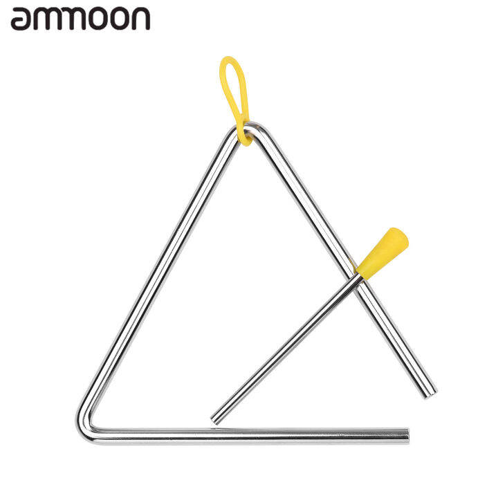 Triangle Bell Triangolo with Metal Mallet Idiophone Steel Percussion ...