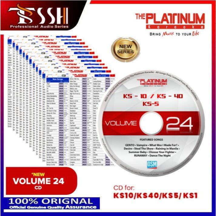 platinum original CD ks10 /kbox2 /junior2/ks40 volume 24 updated 2022 | Lazada PH