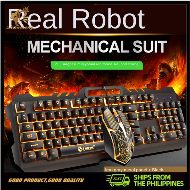 【COD】GTX-300 Game Mechanical Keyboard Colorful LED Backlit USB Wired PC ...