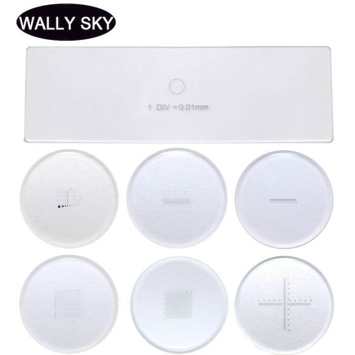 Optical Glass Calibration Ruler Microscope Ocular Reticle Micrometer ...