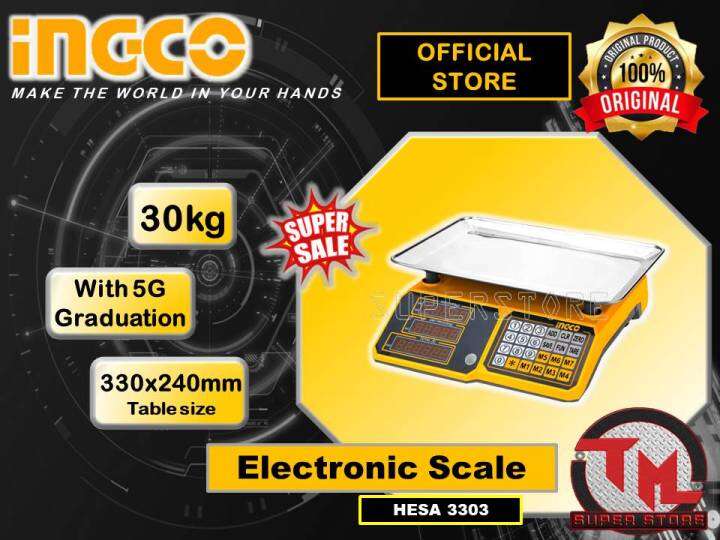 INGCO Scale Electronic Scale 30k HESA-3303 • Tm ss | Lazada PH