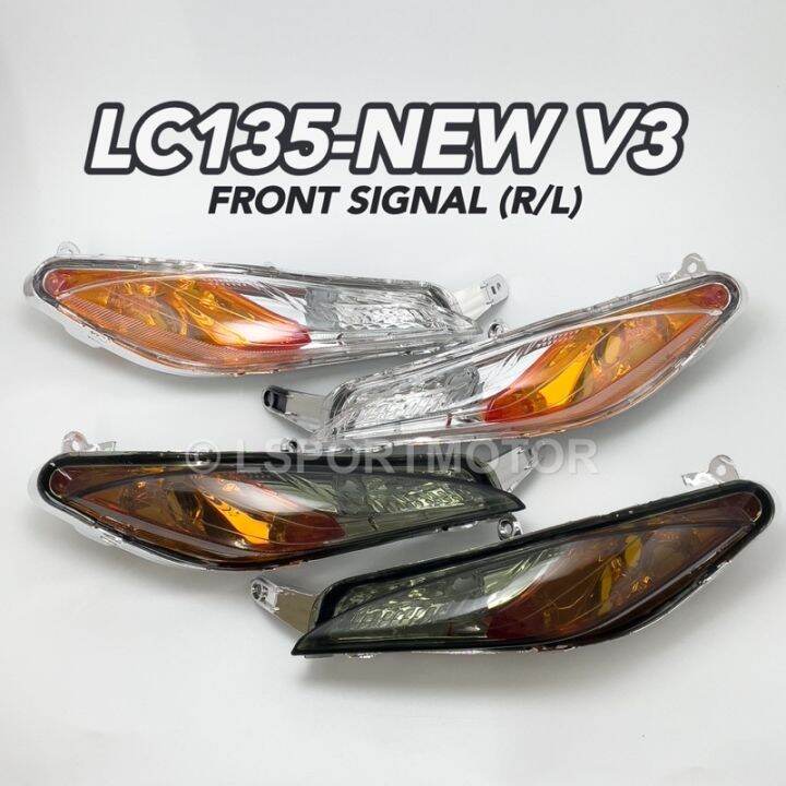 YAMAHA LC135-NEW V3 FRONT SIGNAL (CLEAR/SMOKE) LC NEW V3 LC135NEW SIGNAL LAMP ASSY DEPAN | Lazada