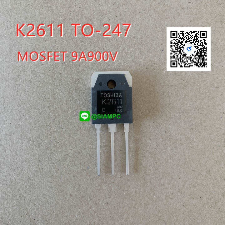 K2611 TOSHIBA MOSFET มอสเฟต 9A 900V 2SK2611 | Lazada.co.th
