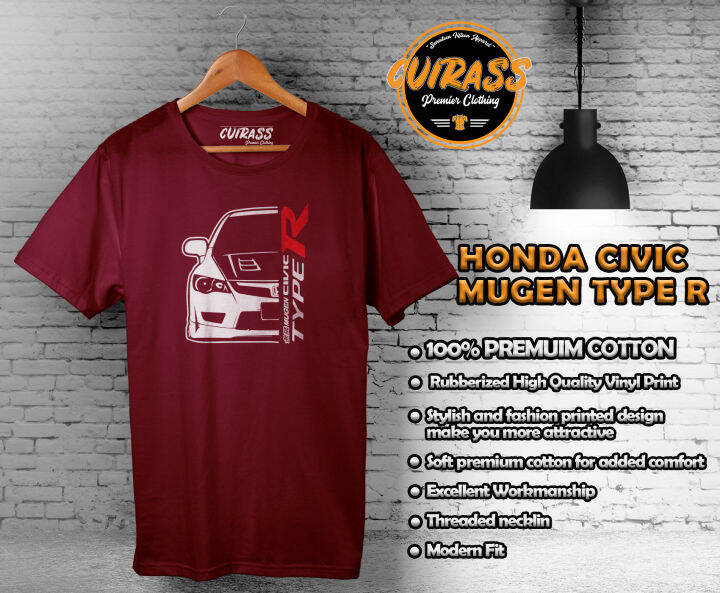 Honda Civic MUGEN TYPE R Shirt Honda Car Driving Collection T-Shirt ...