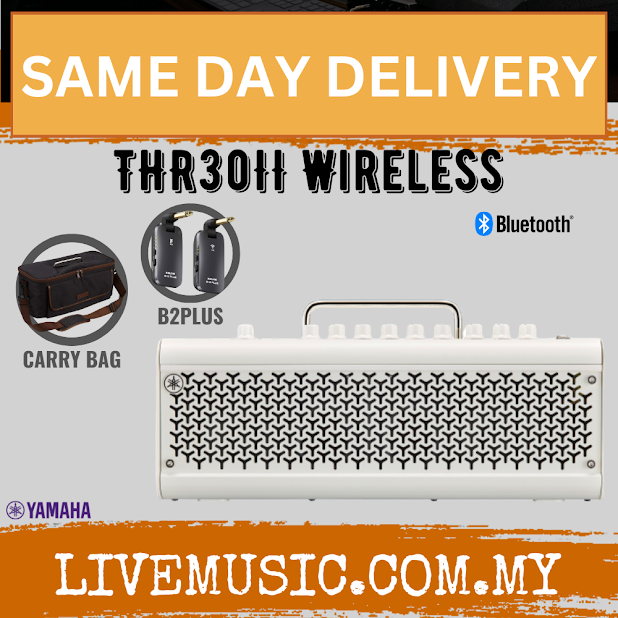 Yamaha THR30 II Wireless 30-watt Modeling Combo with Nux B2 Plus Wireless System And Carry Bag ...