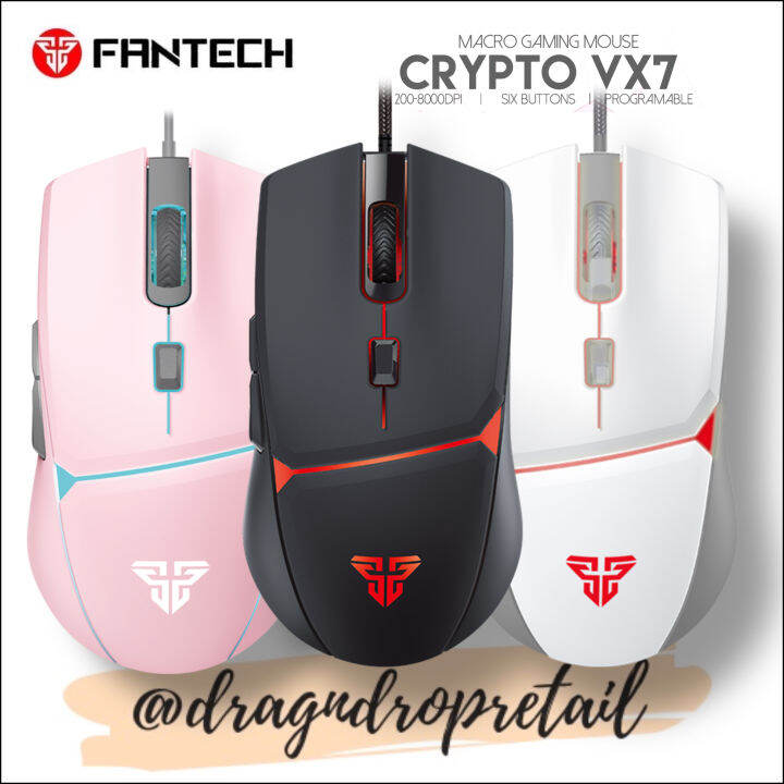 FANTECH VX7 CRYPTO Sakura, Space & Black Edition Gaming Mouse | Lazada PH