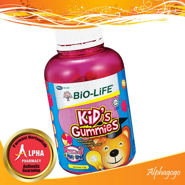 Bio-Life Kid’s Gummies Omega 3 + DHA & EPA (30 Gummies) | Lazada