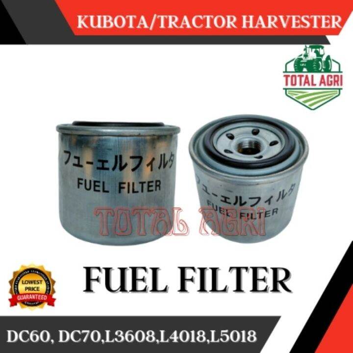 moto Fuel Filter Kubota Harvester/ Tractor DC60 DC70 L3608 L4018 L5018 ...