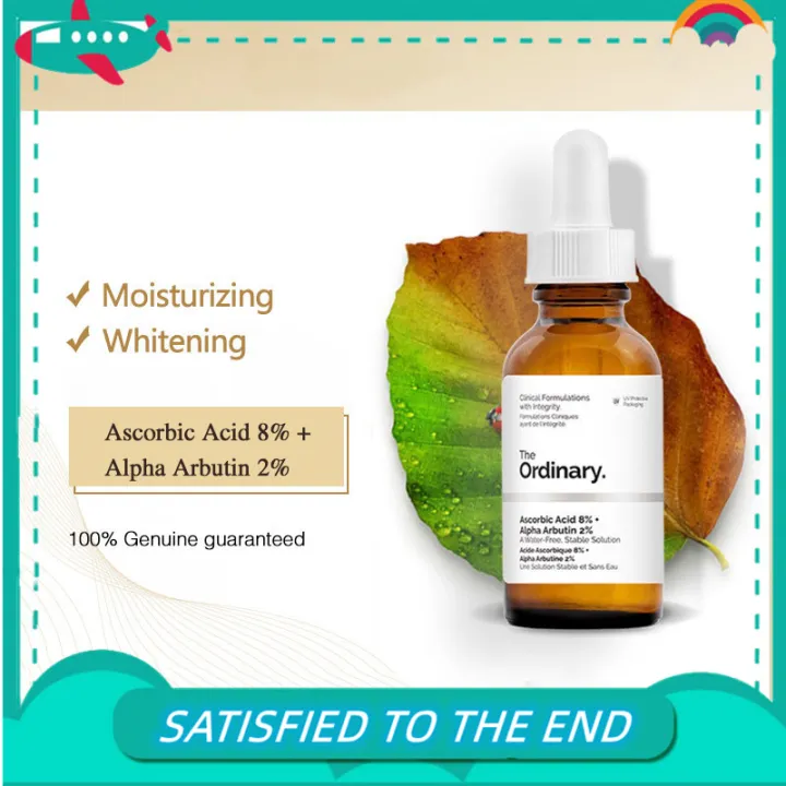 The Ordinary Ascorbic Acid 8% + Alpha Arbutin 2% (Full Size - 30ml ...