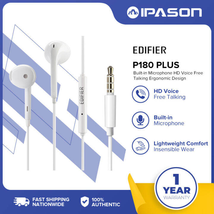 Edifier P180 Plus / P180 Type-C Earphones Easy Music Control And ...