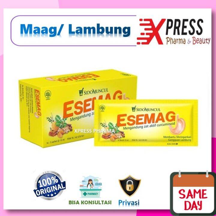 ⚡XPRESS⚡ Esemag Sidomuncul Obat Maag Kembung Lambung Herbal 10 ml 5 ...
