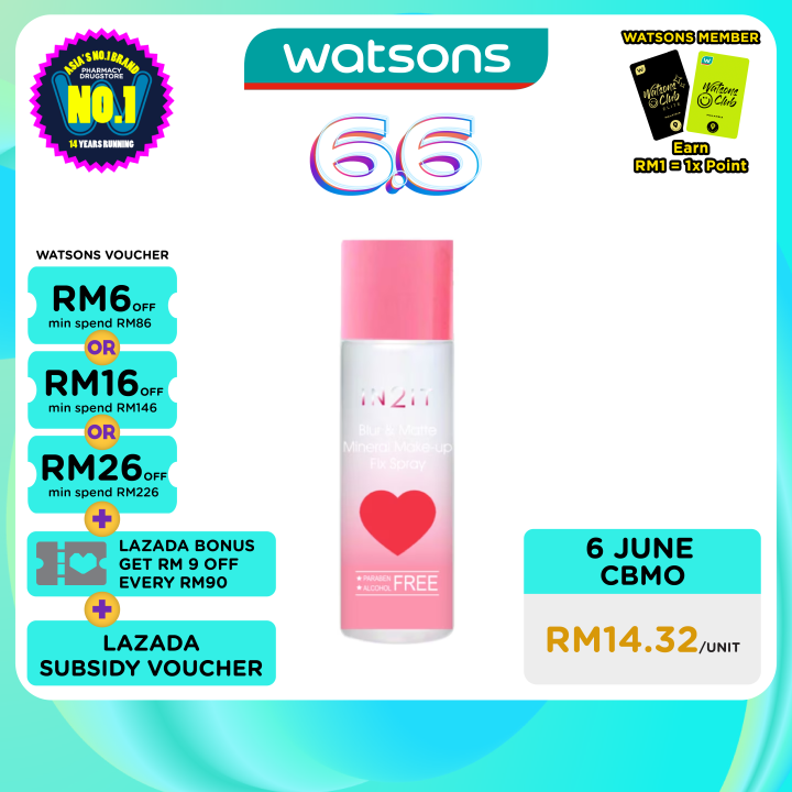 IN2IT BLUR & MATTE MINERAL MAKE-UP FIX SPRAY BMF01 | Lazada