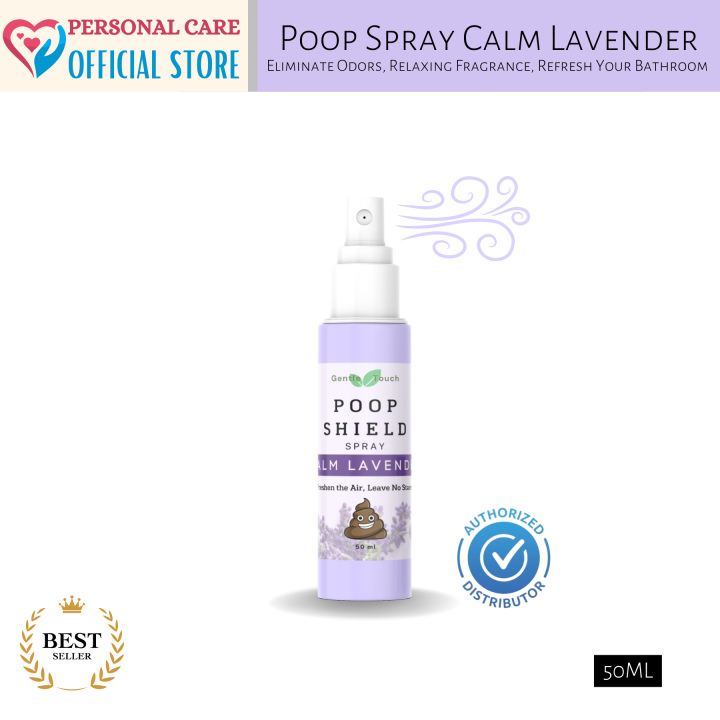 Poop Spray Calm Lavender Scents w/ Soothing Fragrance, Powerful Odor ...