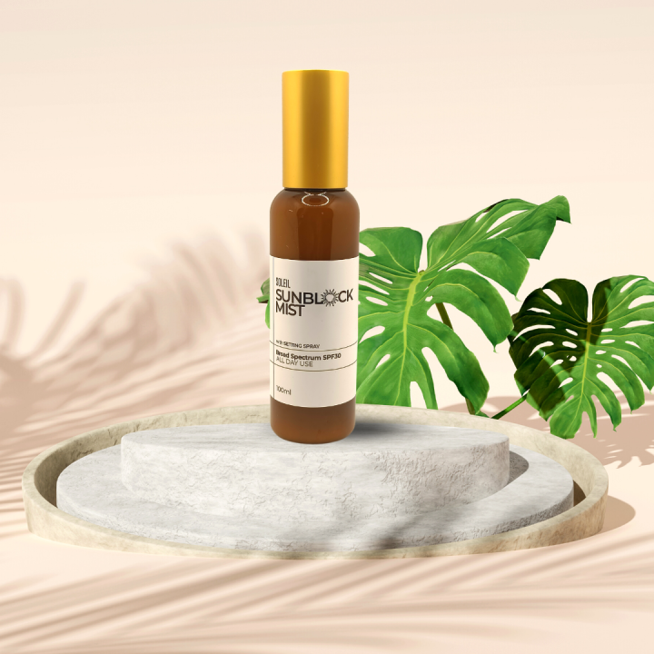 Soleil Sunblock Whitening Spray mist with Setting Spray (SPF30), face ...