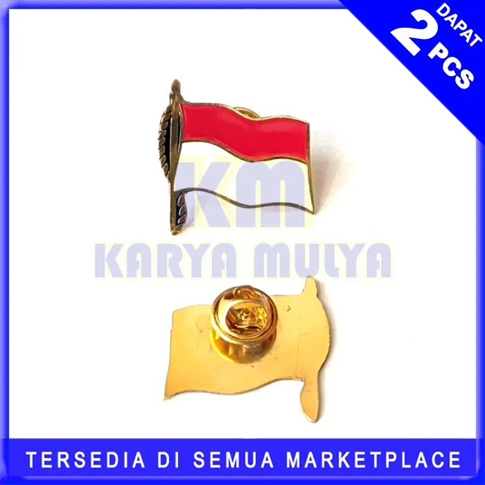 Pin Bendera Indonesia - Bros Emblem - Pin Kerah Bendera 2,7cm Pin Merah ...