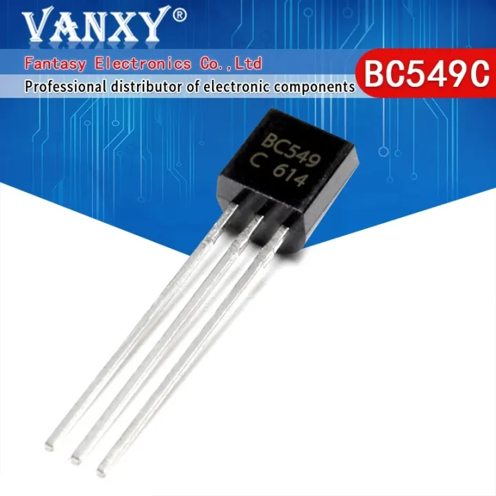 100PCS BC549C TO-92 BC549 TO92 549C 0.1A 30Vทรานซิสเตอร์ใหม่เดิม ...