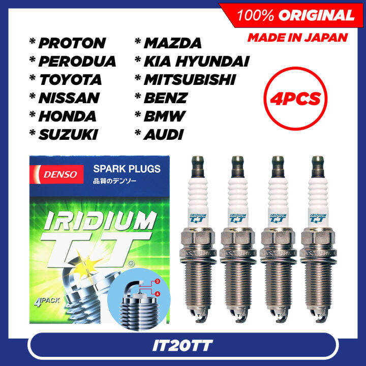 IT20TT DENSO IRIDIUM TT 4714 (4PCS) PROTON CAMPRO FLX BLM PERSONA GEN2 ...