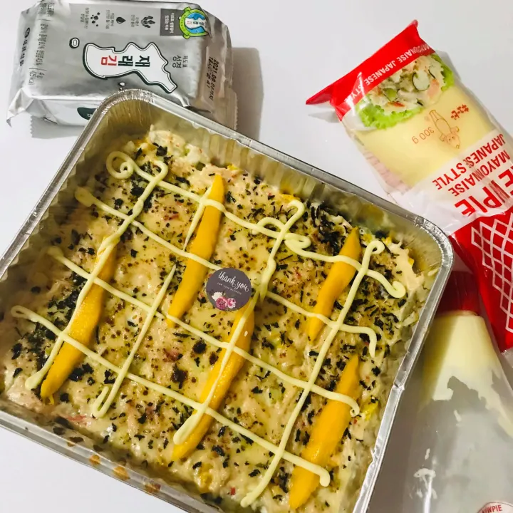 Cheesy Kani Mango Solo-200 with free 1 nori snack pack Small -400php ...