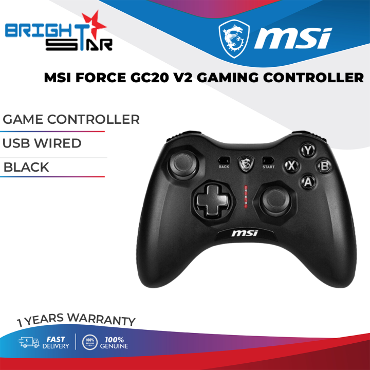 MSI Gaming Controller Force GC20 V2 (Wired) | Lazada