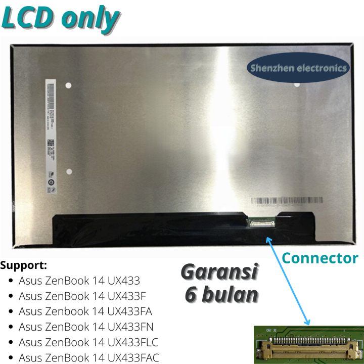 Layar LCD ASUS Zenbook UX433FAC UX433FLC UX433FA laptop panel screen ...