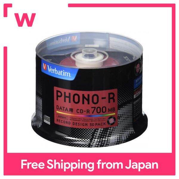 Verbatim Verbatim once recorded for CD-R 700MB 50 sheets record design ...