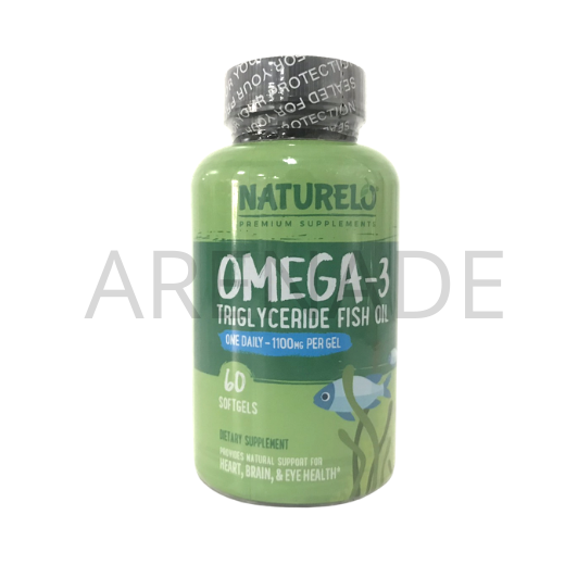 Naturelo Premium Supplements, Omega-3 Triglyceride Fish Oil One Daily ...