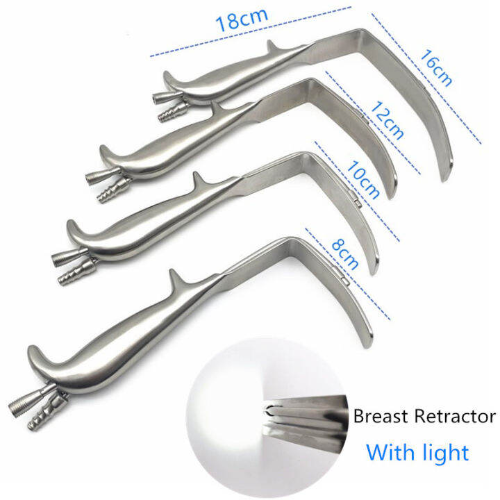 Breast Retractor with Light Guide L Shape Nasal Hook Wrinkle Removal ...
