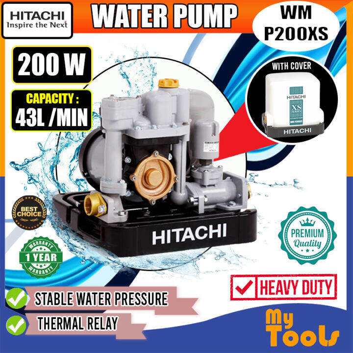 Mytools Hitachi Water Pump (200W) Compact Type With Tank & W/O Tank ...